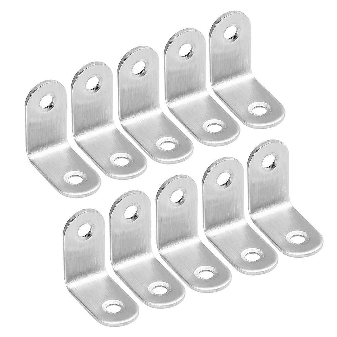 Uxcell 10pcs 25mmx25mmx16mm Stainless Steel Corner Brace Joint L Shape ...