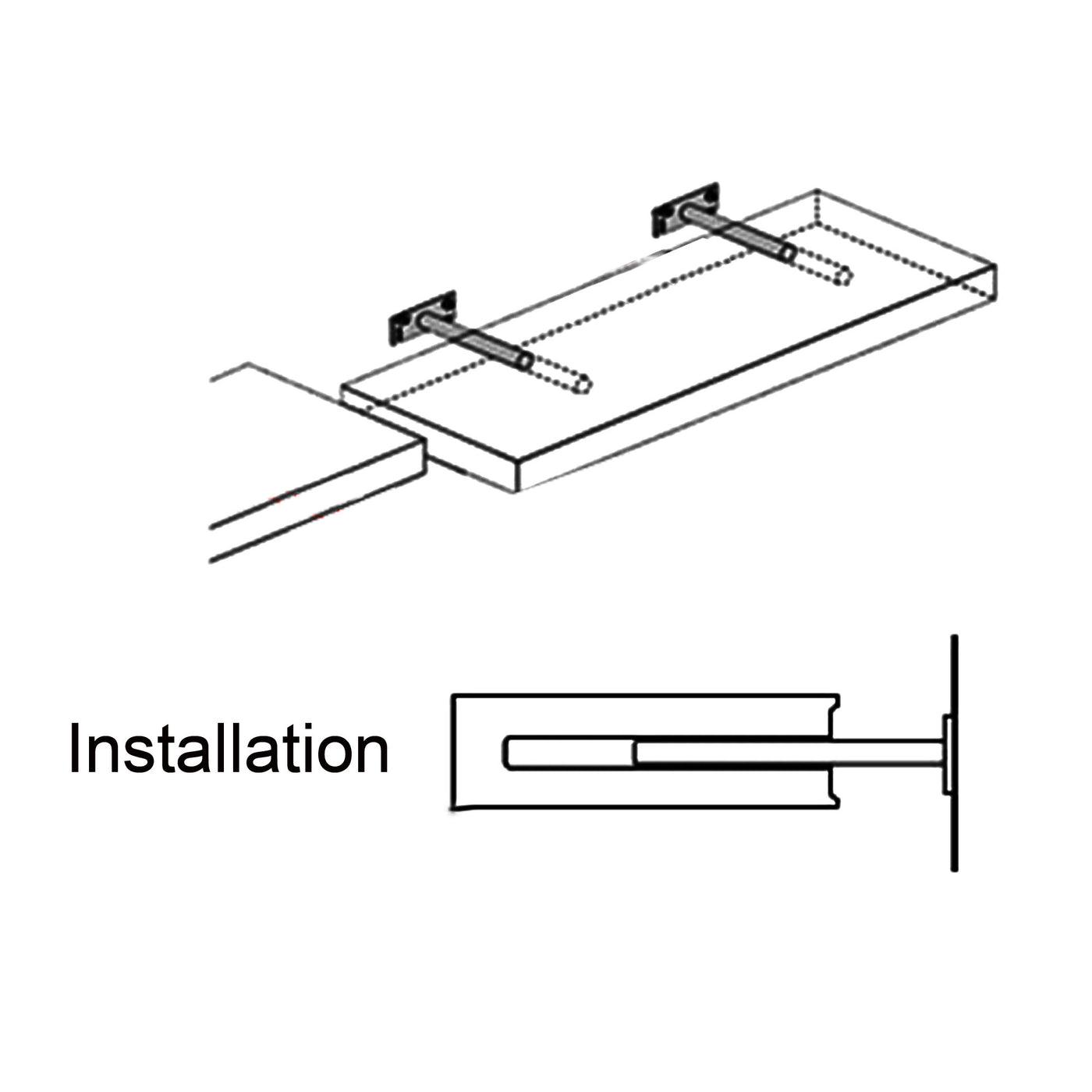 Uxcell Invisible Floating Shelf Brackets, 4" (100mm), Hidden Blind ...
