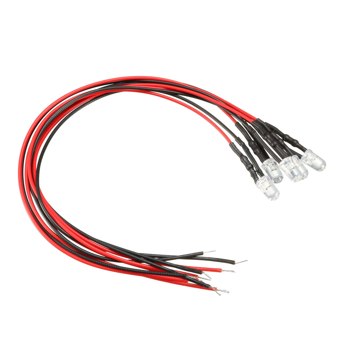 Uxcell 5pcs 5mm LED Pre Wired Light RGB 7 Colors Slow Flash Flashing ...