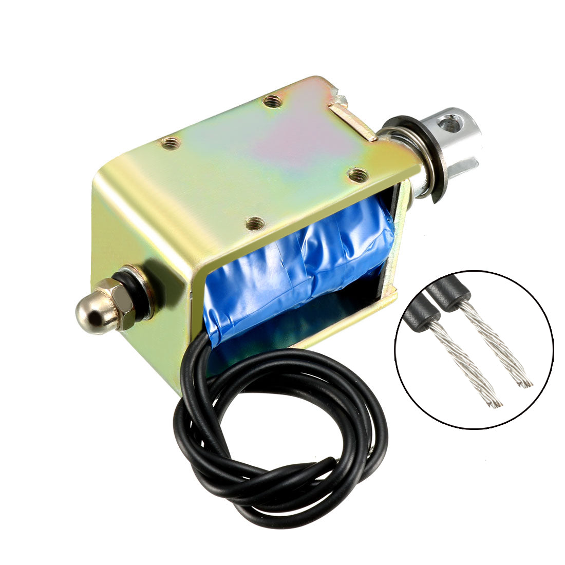 Uxcell JF-1040B DC 12V 400mA 25N 10mm Pull Push Type Open Frame Linear ...