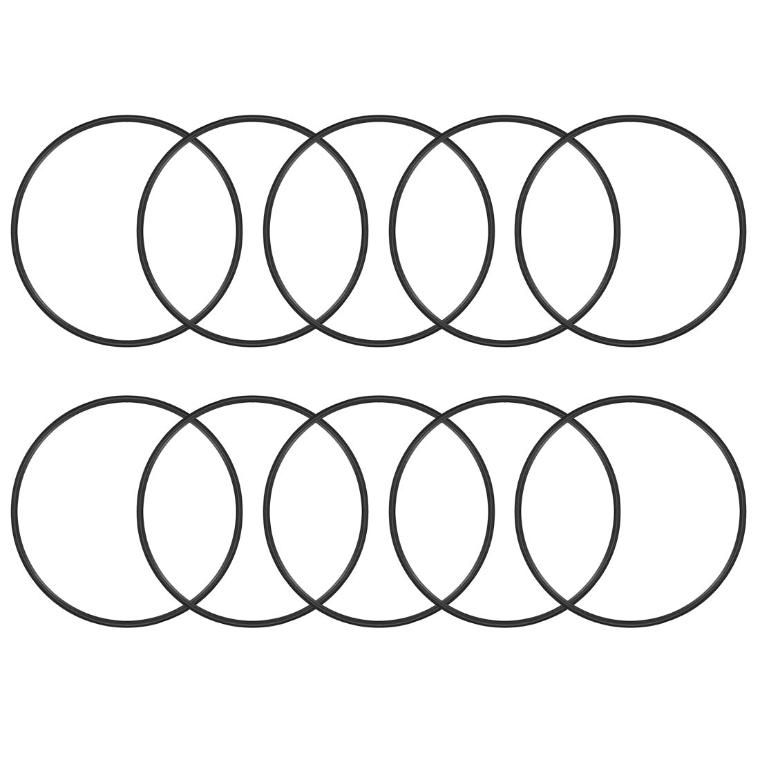 Uxcell Nitrile Rubber O-Rings 48.6mm OD 45mm ID 1.8mm Width, Metric ...