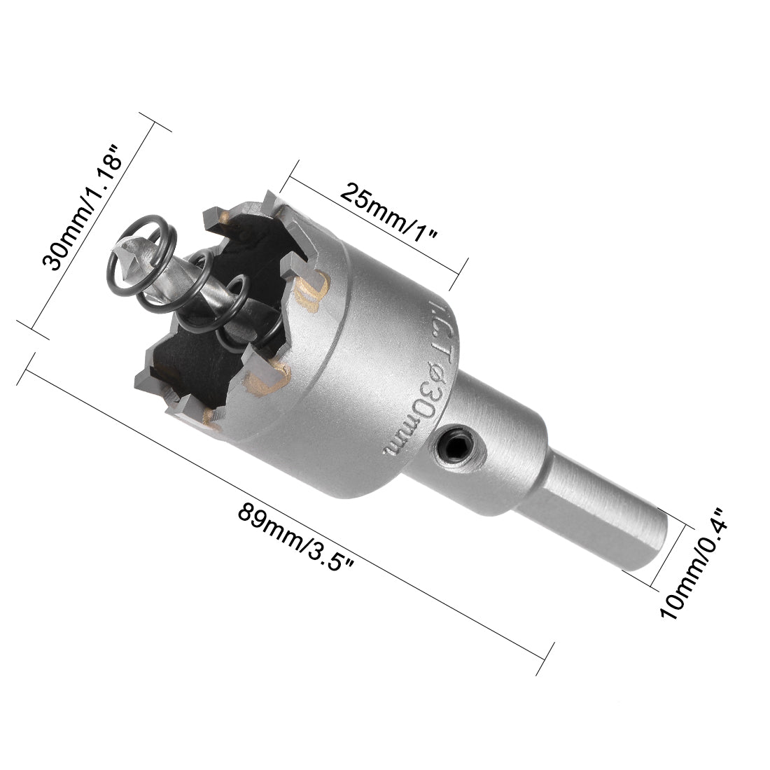 Uxcell Carbide Hole Cutter Drill Bits for Stainless Steel Alloy Metal ...