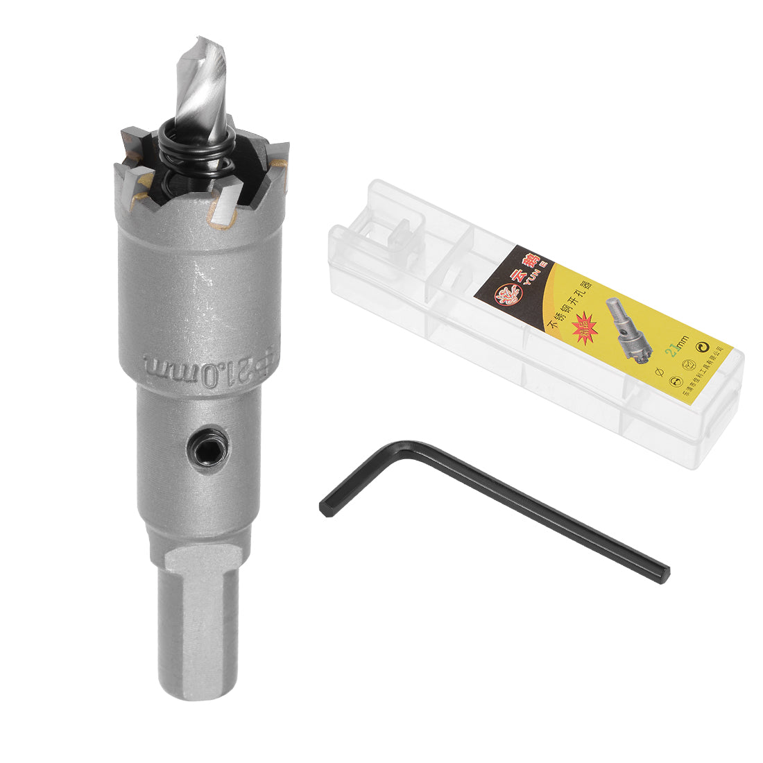 Uxcell Carbide Hole Cutter Drill Bits for Stainless Steel Alloy Metal ...