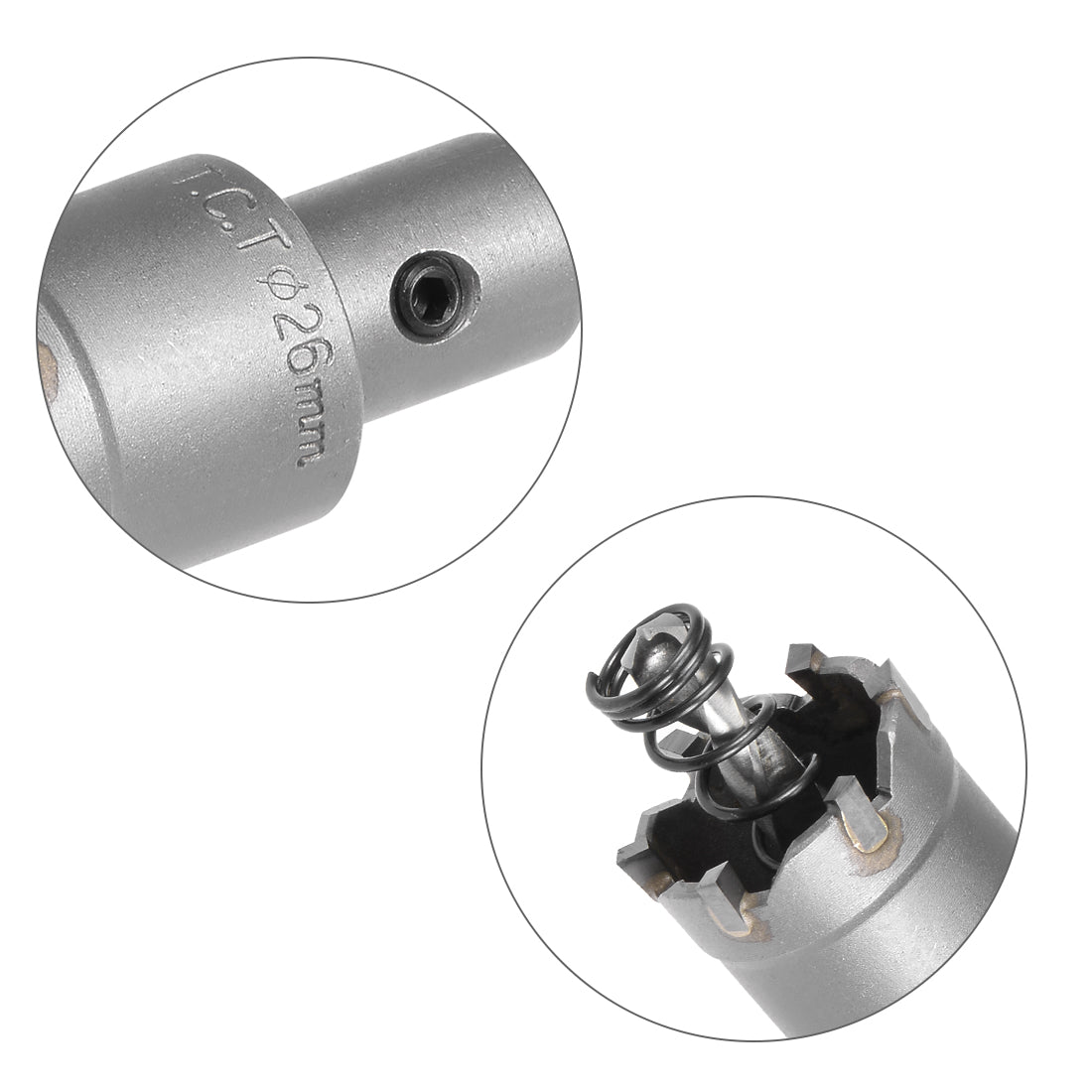 Uxcell Carbide Hole Cutter Drill Bits for Stainless Steel Alloy Metal, 26mm | Harfington