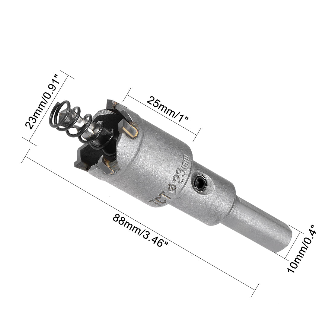 Uxcell Carbide Hole Cutter Drill Bits for Stainless Steel Alloy Metal, 23mm | Harfington