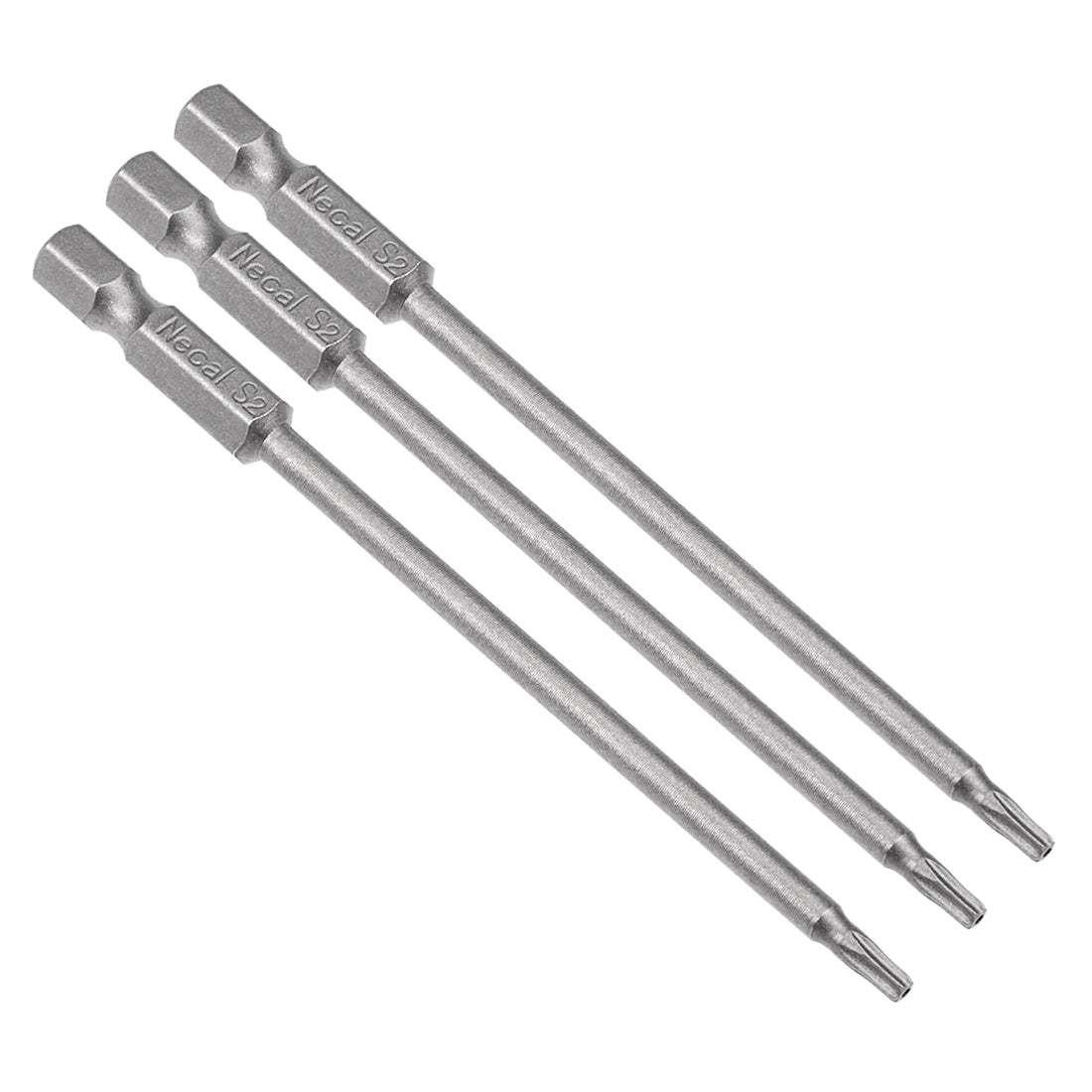 Uxcell 3 Pcs 1/4" Hex Shank T10 Magnetic Security Torx Screwdriver Bits ...