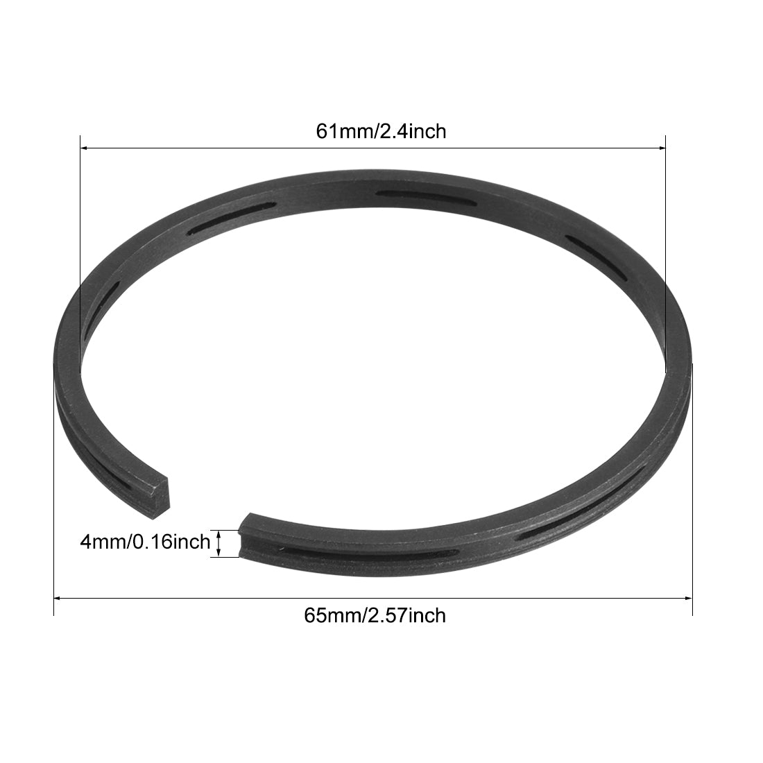 Uxcell Air Compressor Parts 48mm Diameter Piston Rings 3 Pcs | Harfington