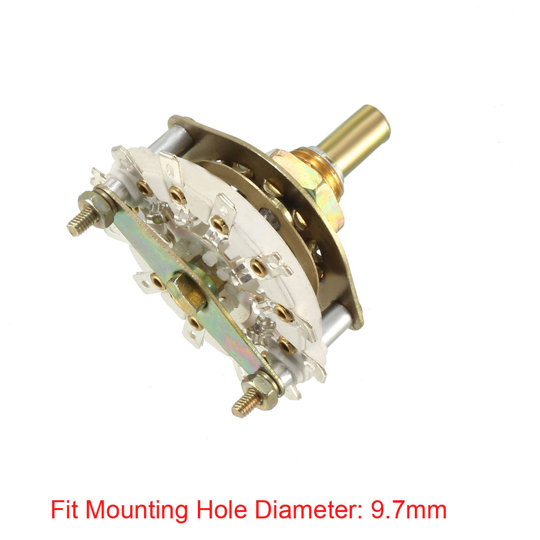 Uxcell 3P3T 3 Pole 3 Throw 1 Deck Band Channel Rotary Switch Selector ...