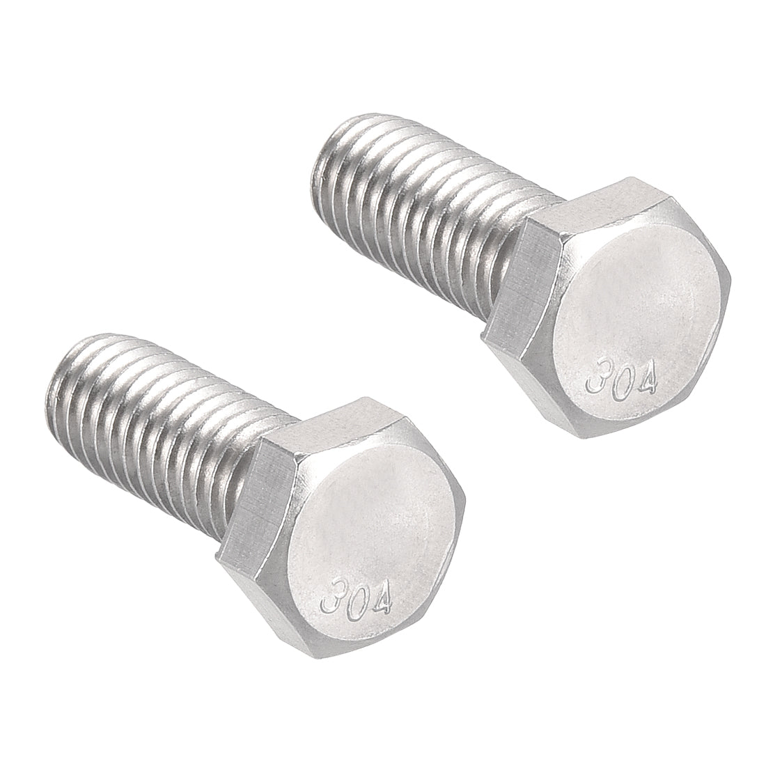 Uxcell 3/8-16x1" Hex Bolts 304 Stainless Steel Hexagon Screw Bolt 2pcs ...
