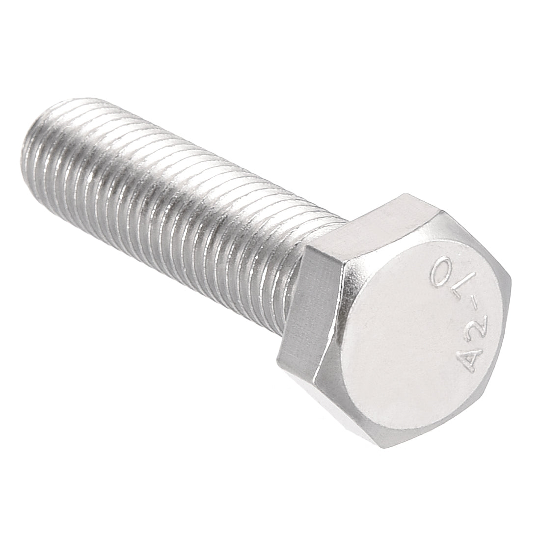 Uxcell M12x50mm Hex Bolts 304 Stainless Steel Hexagon Left Hand Screw ...