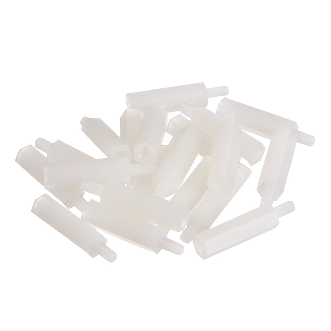 Uxcell F/M Nylon Hex Standoff Spacer Screws PCB Pillar White 20Pcs ...