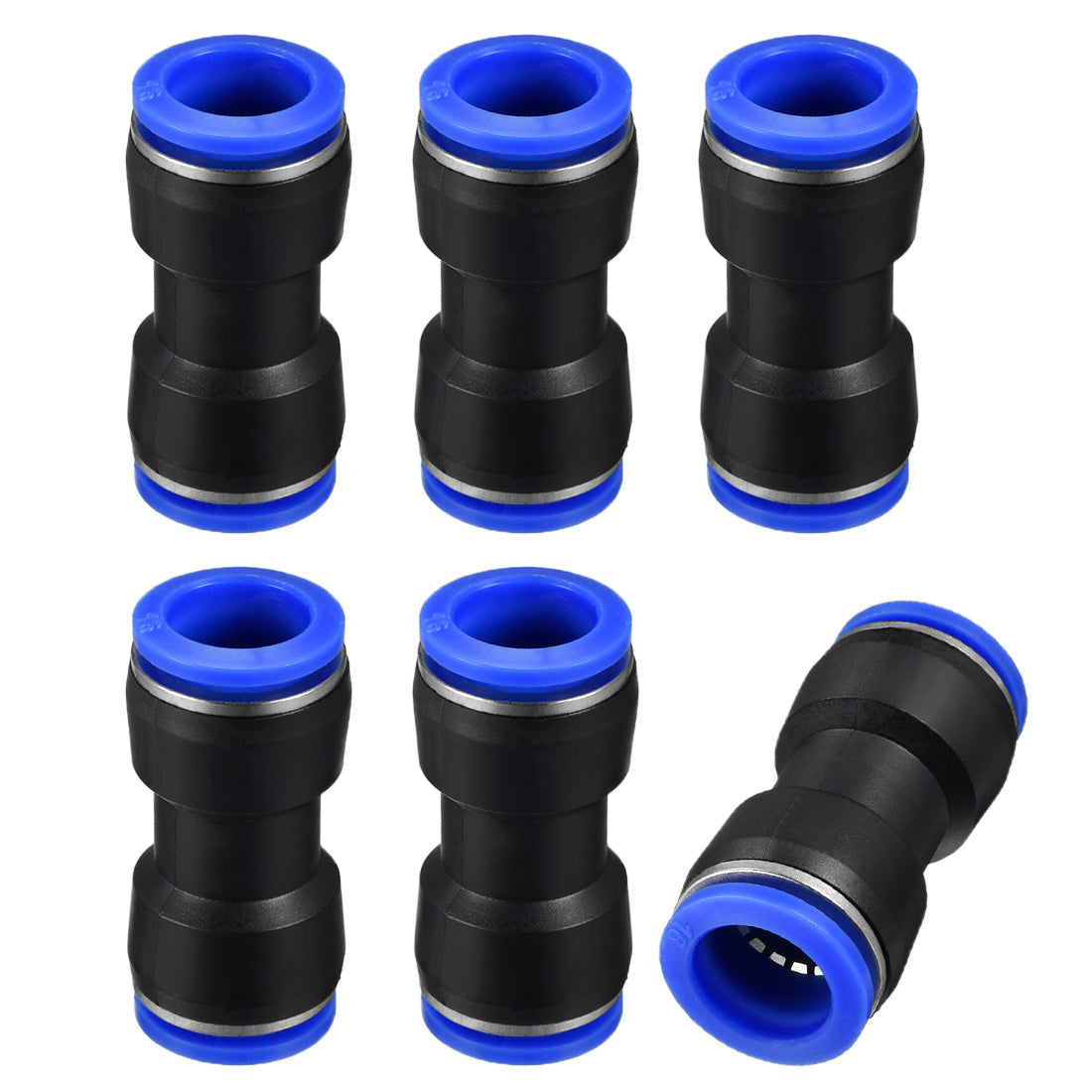 Uxcell Plastic Straight Union Push to Connect Tube Fitting 16mm OD Push ...