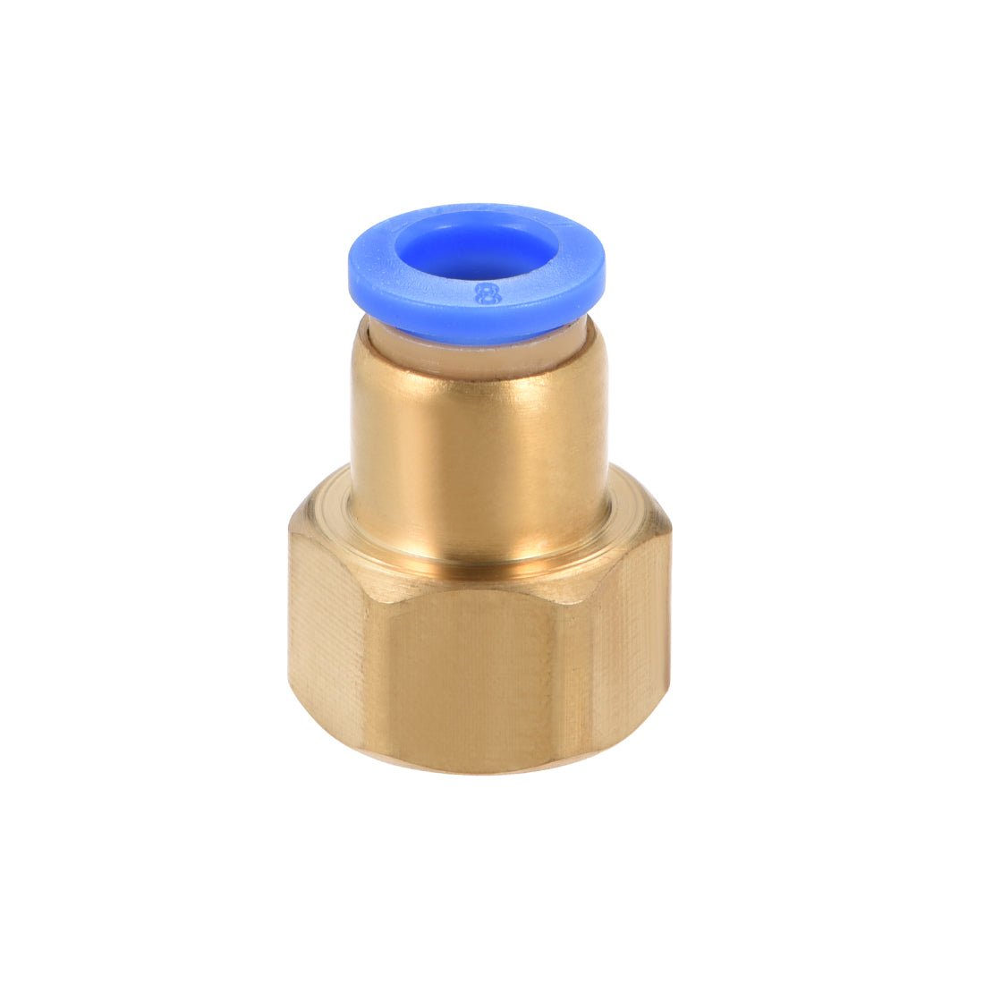 Uxcell Push to Connect Tube Fitting Adapter 8mm OD x 3/8" PT Female ...
