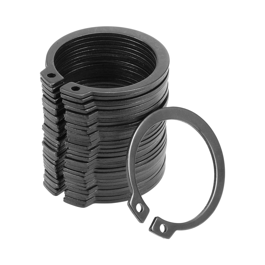 Uxcell 40mm External Circlips C-Clip Retaining Shaft Snap Rings 65Mn ...