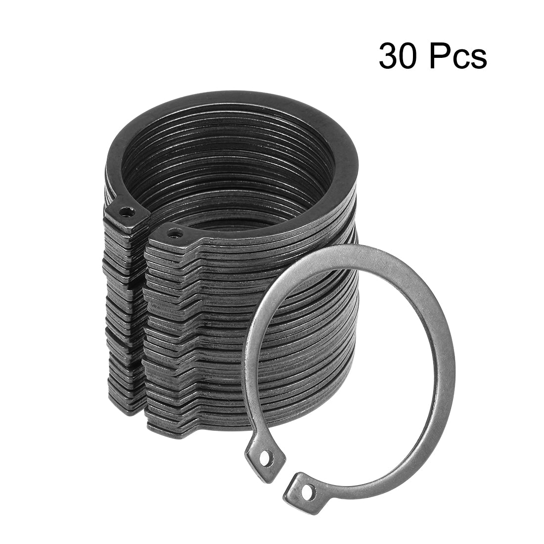 Uxcell 45.5mm External Circlips C-Clip Retaining Shaft Snap Rings 50Mn ...