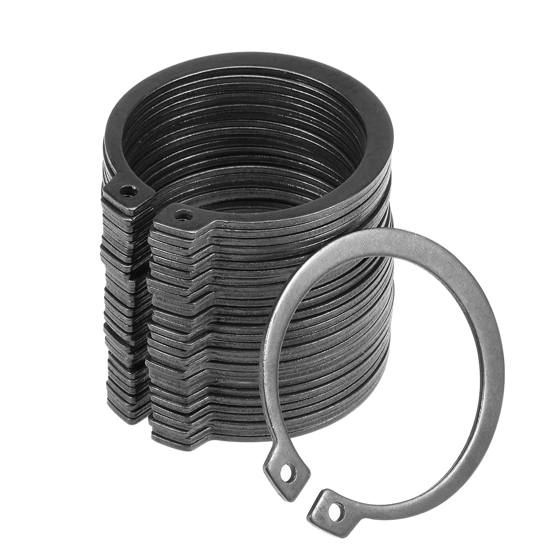 Uxcell 45.5mm External Circlips C-Clip Retaining Shaft Snap Rings 50Mn ...