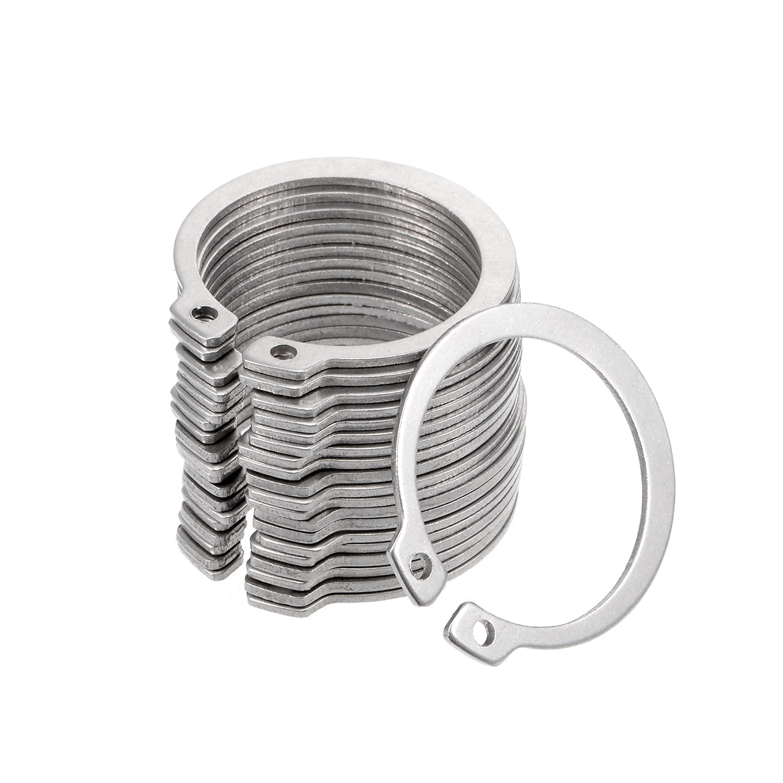 Uxcell 40mm External Circlips Retaining Shaft Snap Rings 304 Stainless ...