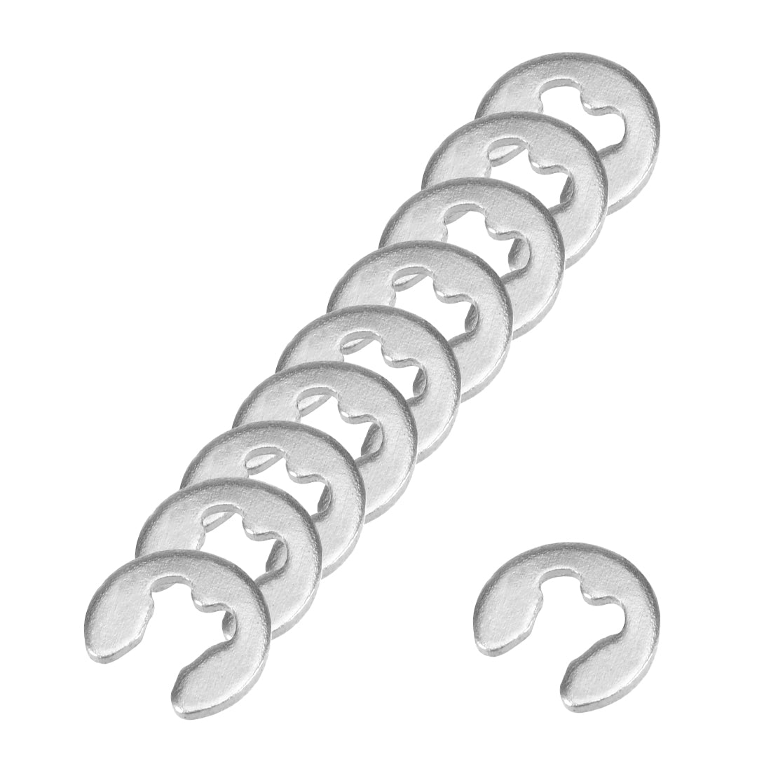 Uxcell 4mm External Circlip Retaining Shaft Snap Rings 304 Stainless ...