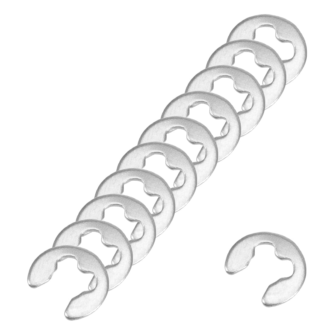 Uxcell 6mm External Circlips Retaining Shaft Snap Rings 304 Stainless ...