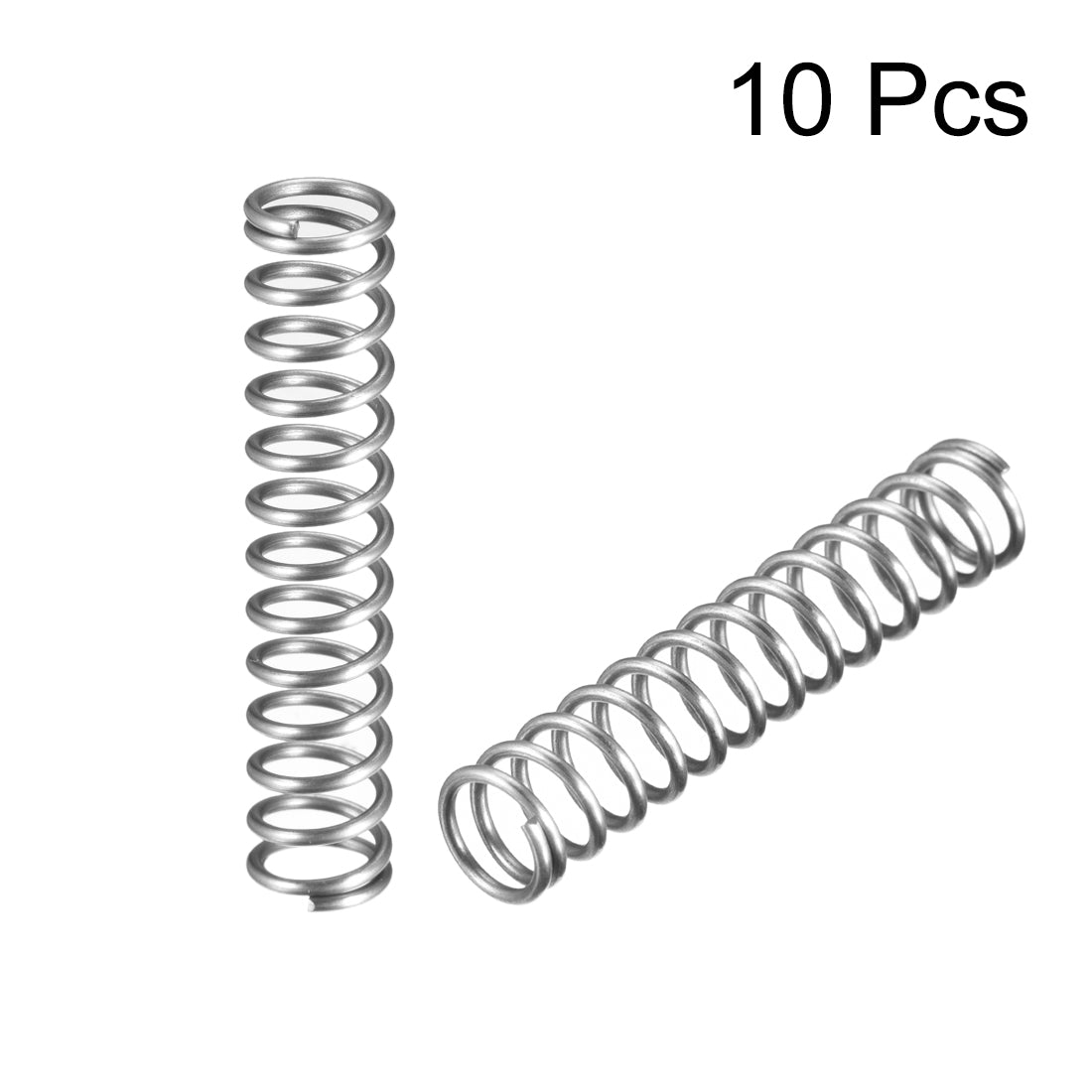 Uxcell 1.2x10x50mm Alloy Spring Steel Coil Extended Compressed Spring ...