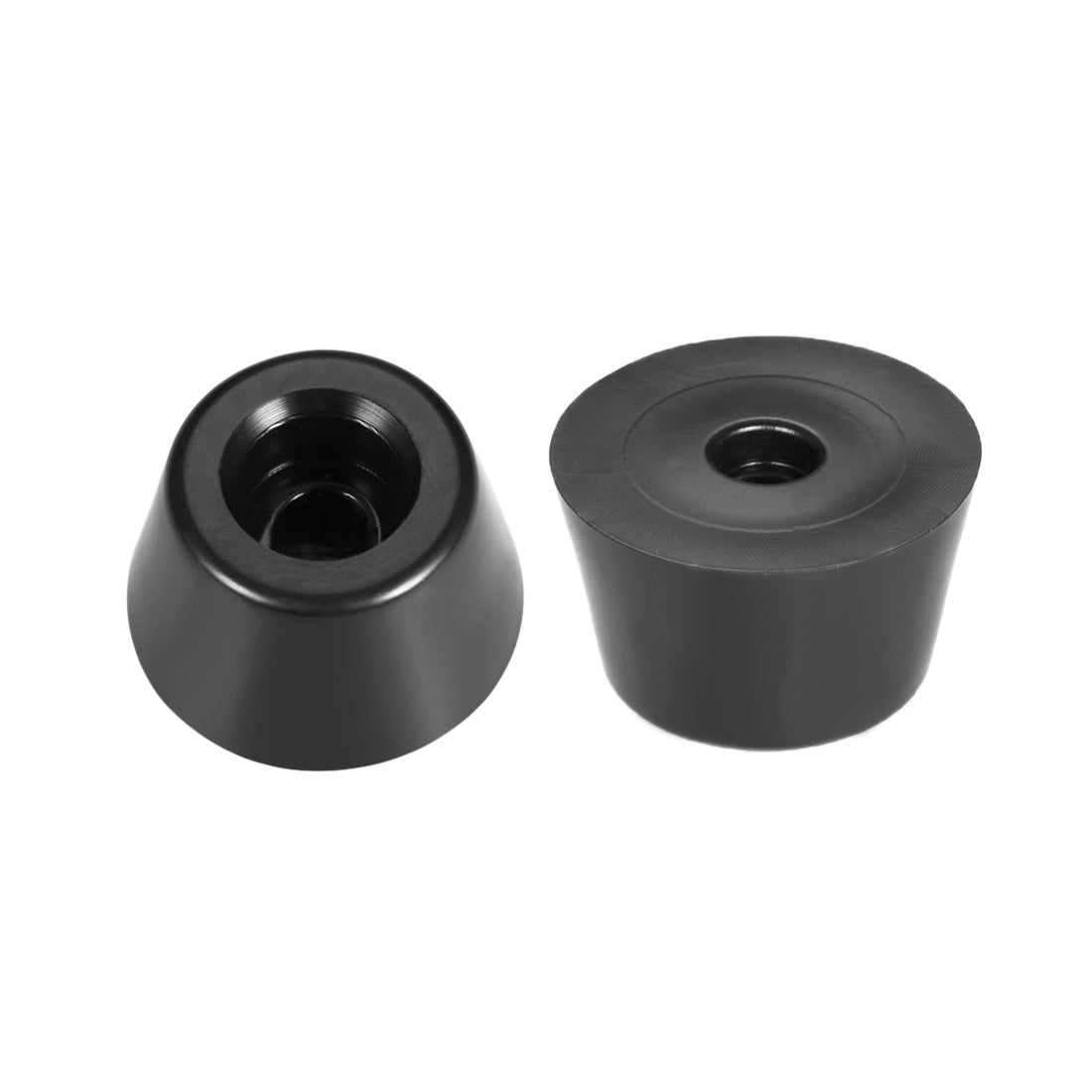 Uxcell D25 x 19 x H15mm Black Color Rubber Feet Anti Vibration Isolator ...