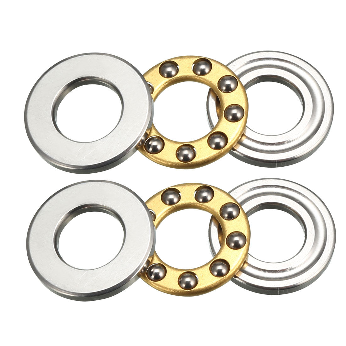 Uxcell F6-12M Miniature Thrust Ball Bearings 6x12x4.5mm Chrome Steel ...