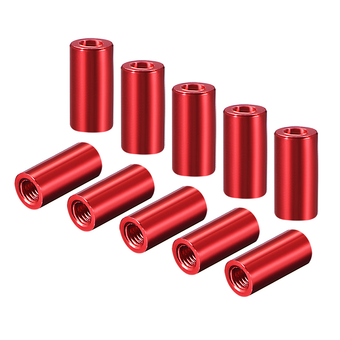 Uxcell Round Aluminum Standoff Column Spacer M3x15mm,for RC Airplane ...