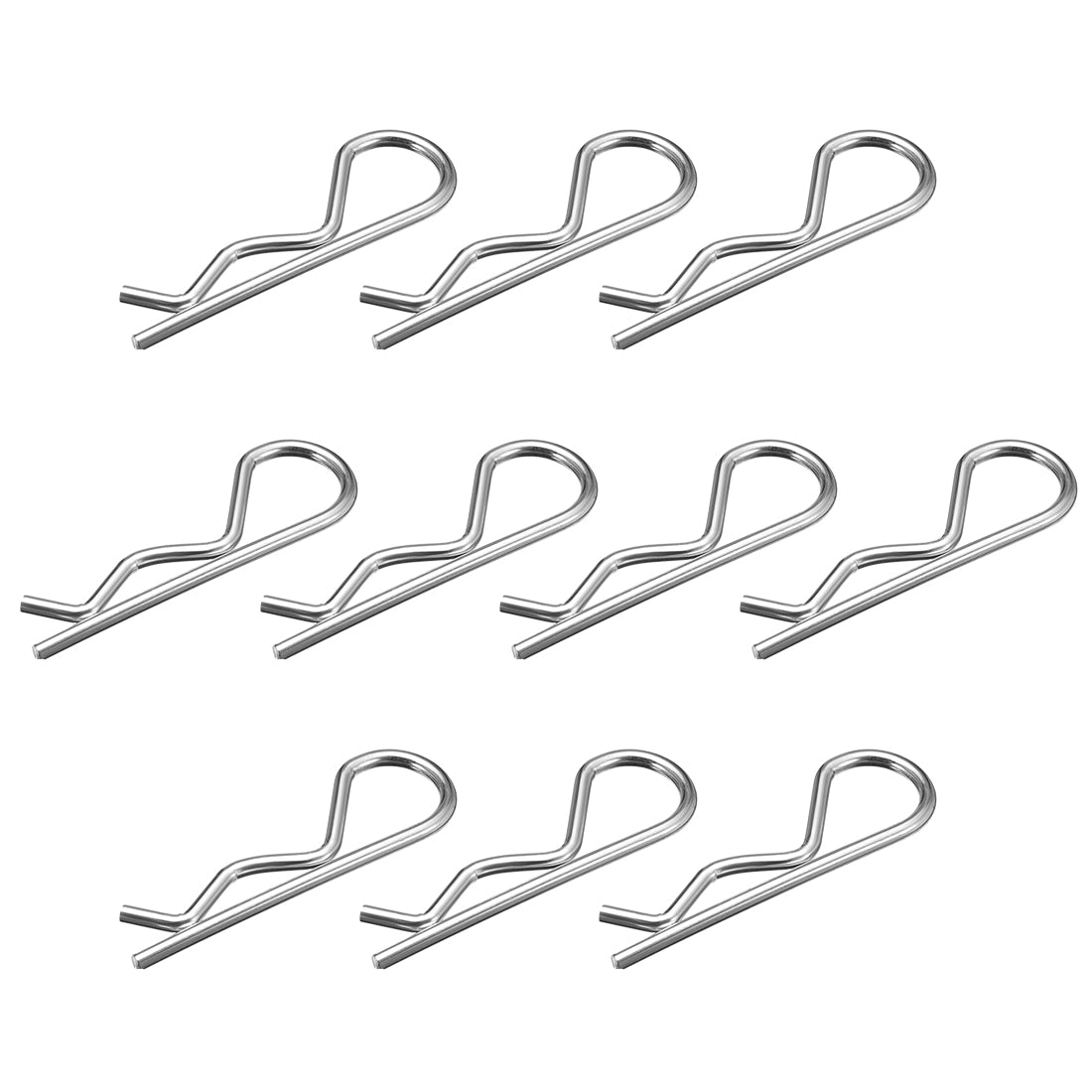 Uxcell 3.5mm x 75mm Carbon Steel R Shape Spring Cotter Clip Pin ...