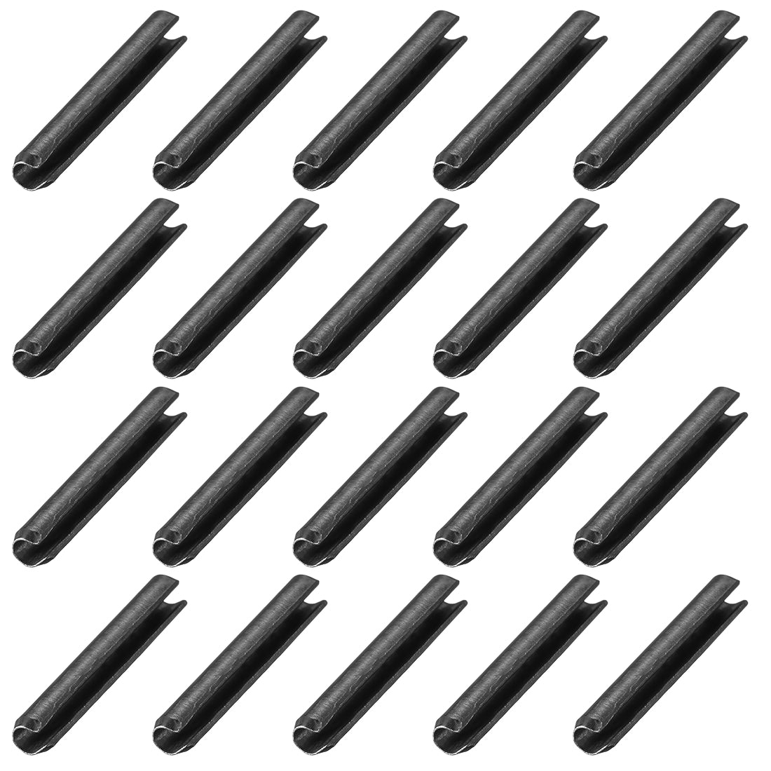 Uxcell 4.4mm x 25mm Dowel Pin Carbon Steel Split Spring Roll Shelf ...