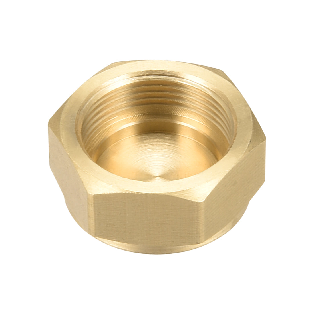 Uxcell Brass Female Pipe Fitting Valve Cap M20x1.0 Hex Head End Plug ...