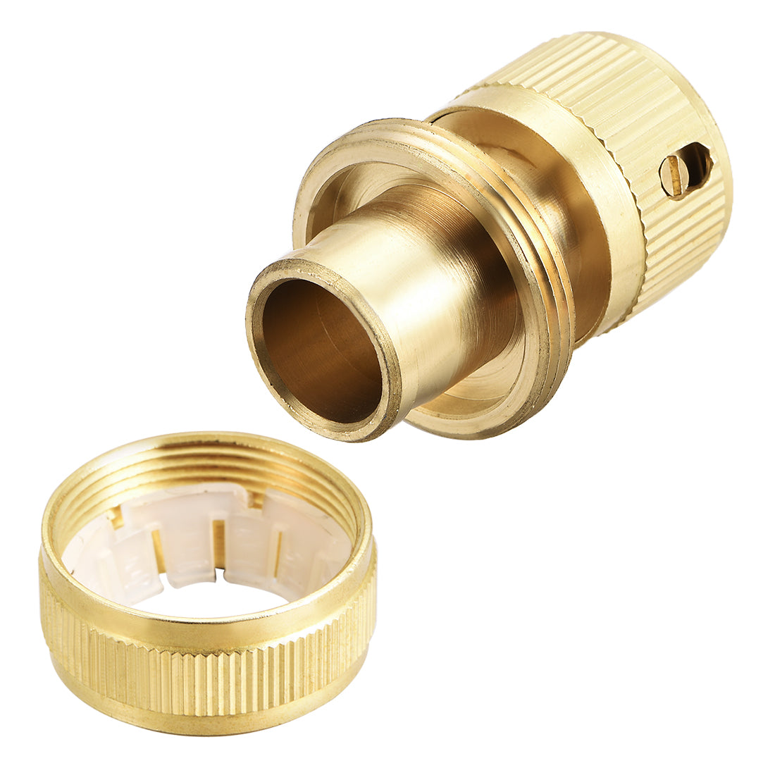 Uxcell 3/4" Brass Quick Connectors Adapters Garden Hose Fittings ...