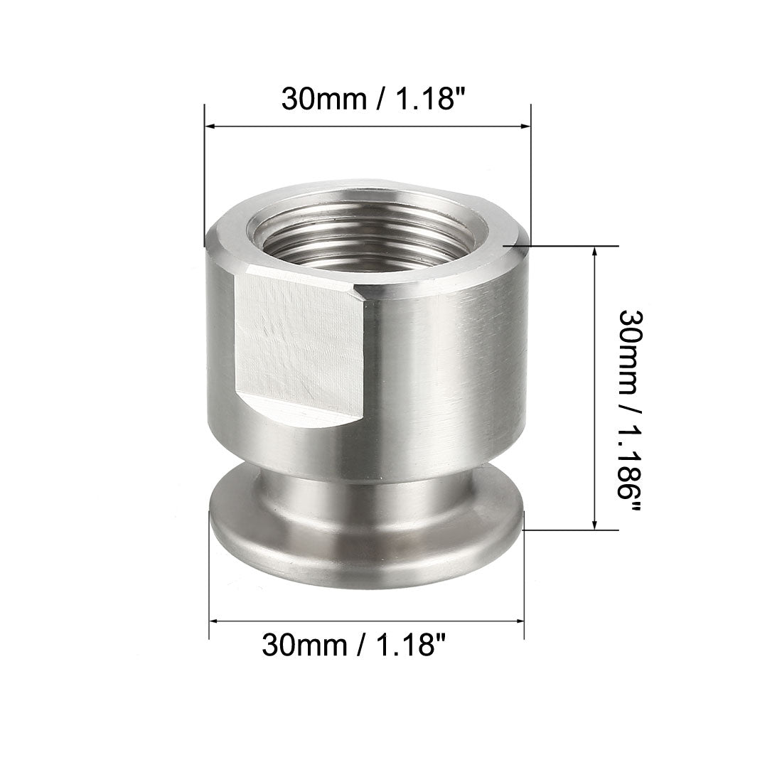 Uxcell Pipe Fitting KF16 Female Threaded 1/2 PT to Clamp OD 30mm ...