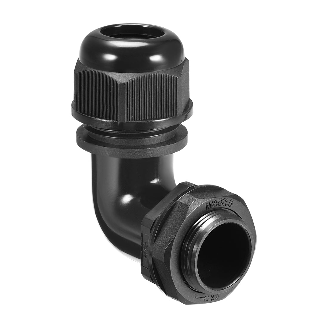 Uxcell M25 Cable Gland , 90 Degree Waterproof IP68 Nylon Joint ...