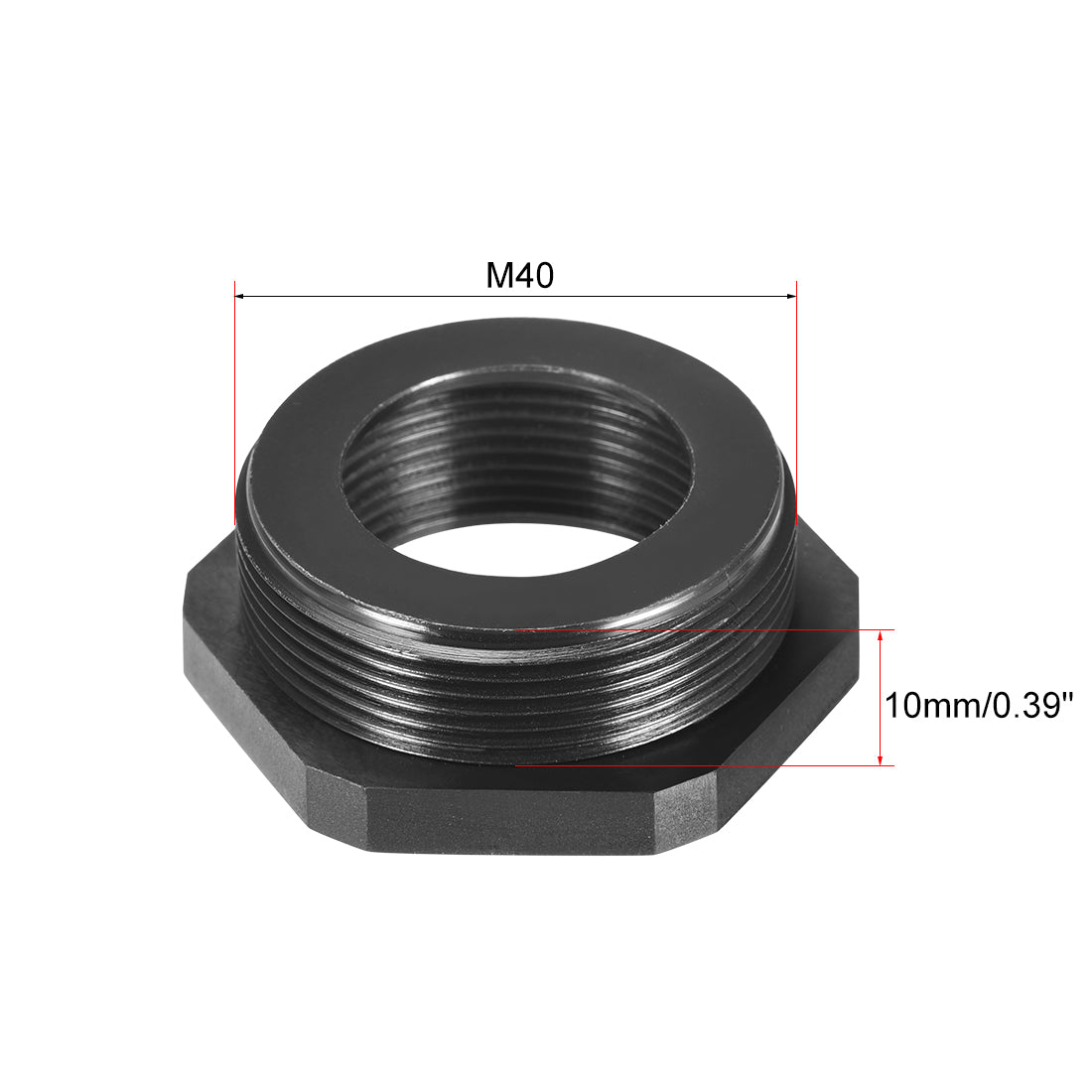 Uxcell Threaded Reducing Bushings Nylon Connector Adaptor M40 Male ...