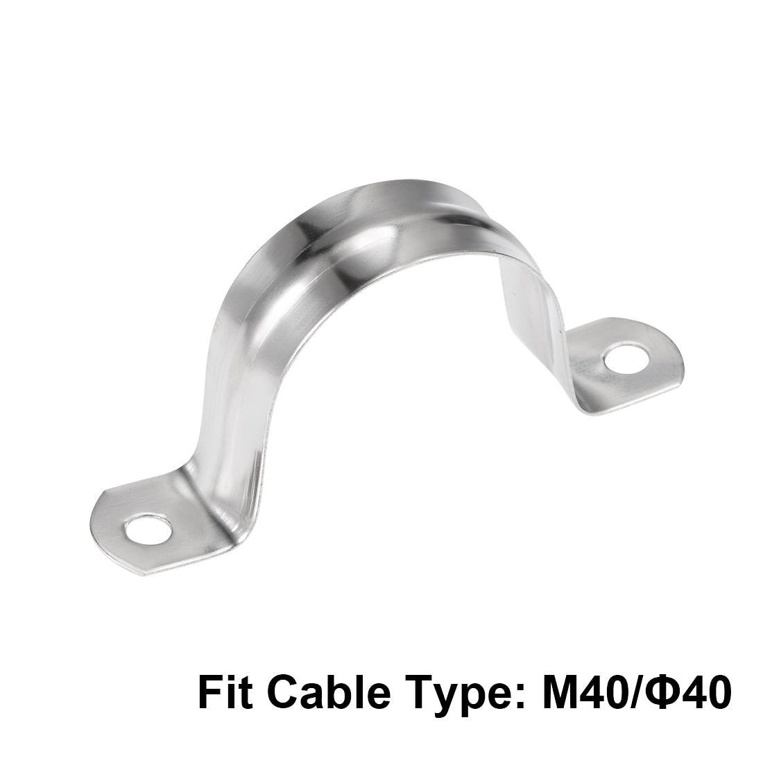 Uxcell U Shaped Conduit Clamp Saddle Strap Tube Pipe Clip Stainless ...