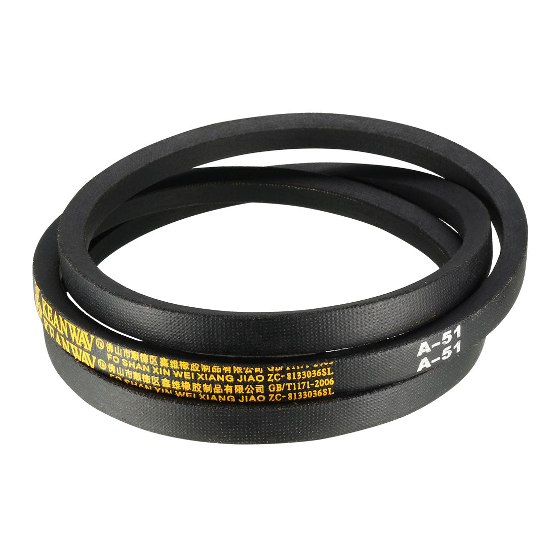 Uxcell A51 Drive V-Belts 51" Inner Length 13mm Width 8mm Thick JIS ...