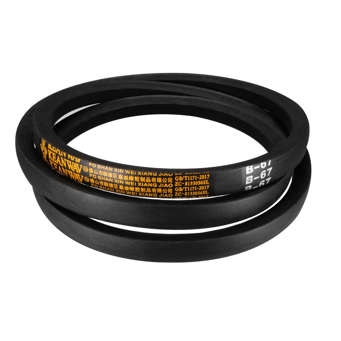 Uxcell B-67 V-Belts 67" Inner Length, B-Section Rubber Drive Belt ...