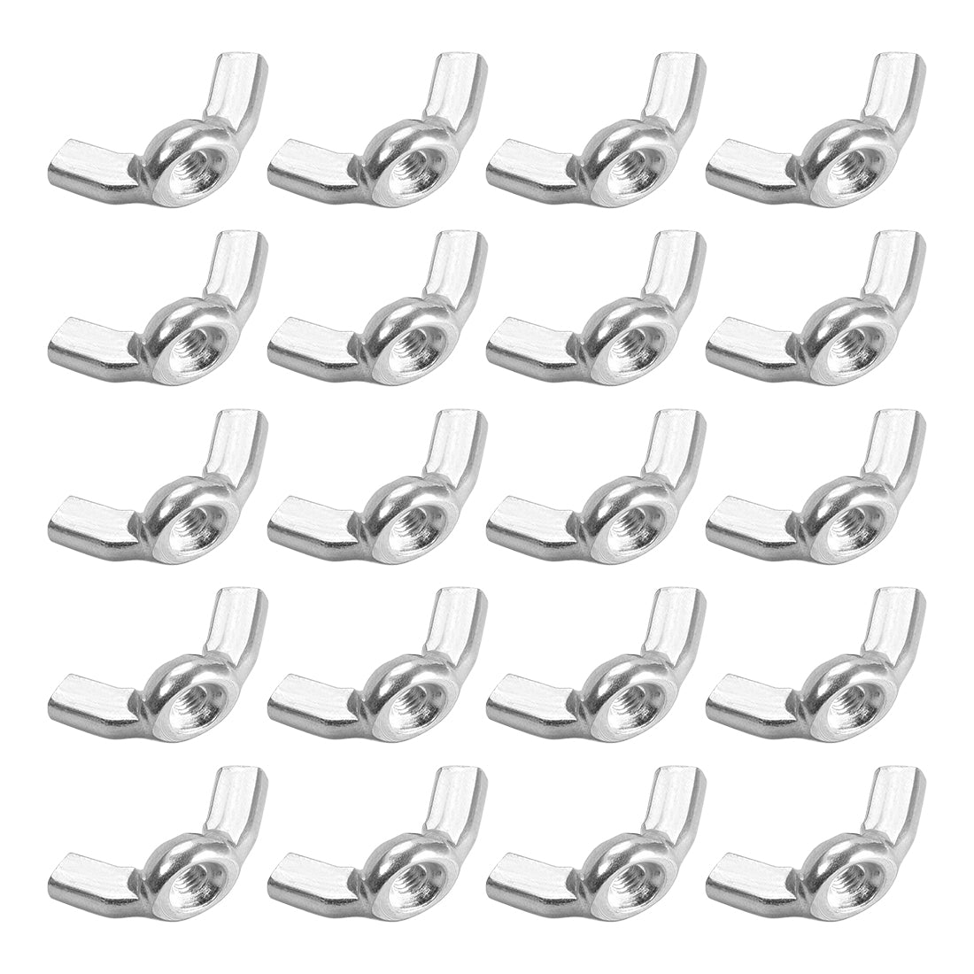 Uxcell M3 Wing Nuts, Carbon Steel Zinc Plated Hand Twist Tighten Ear ...