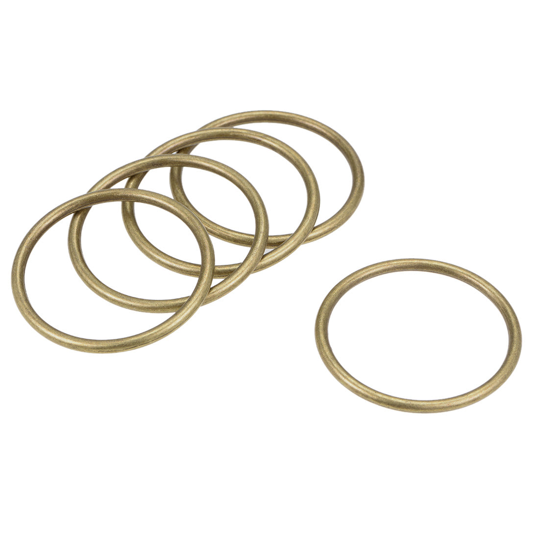Uxcell O Ring Buckle 40mm(1.6") ID 3mm Thickness Zinc Alloy O-Rings for ...