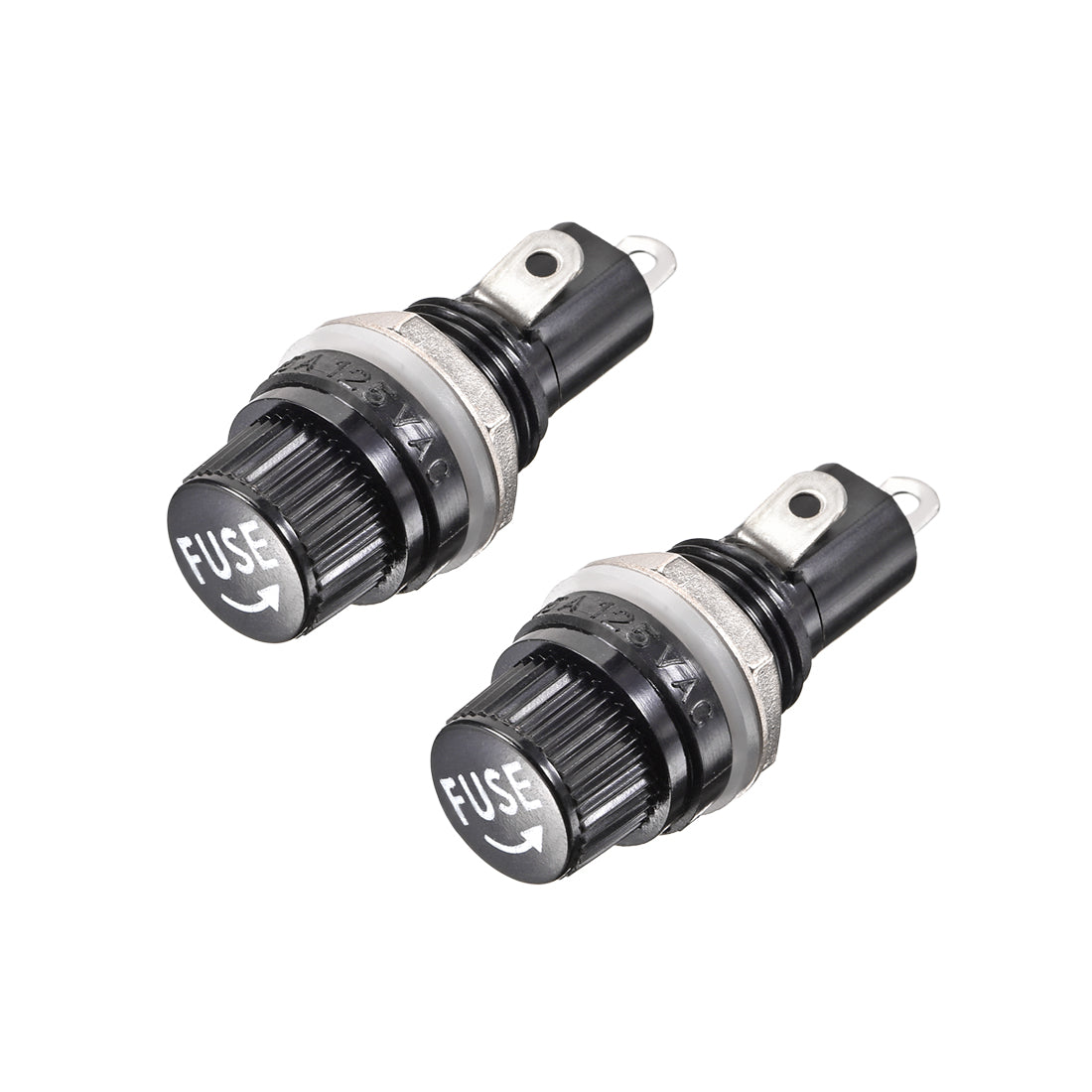 Uxcell 12mm Thread Screw Cap Panel Mounted 5x20mm Fuse Holder AC 125V ...