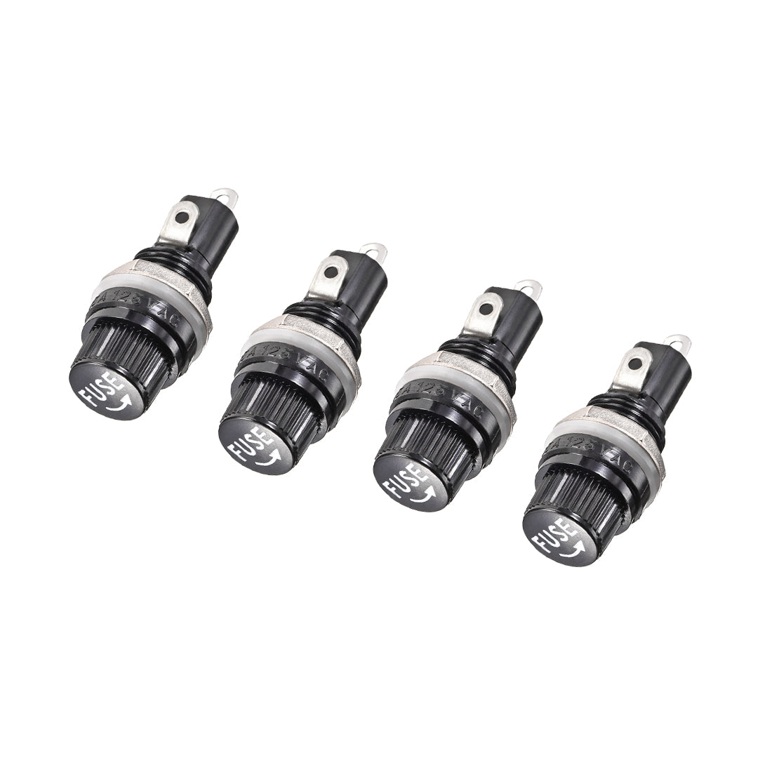Uxcell 12mm Thread Screw Cap Panel Mounted 5x20mm Fuse Holder AC 125V ...