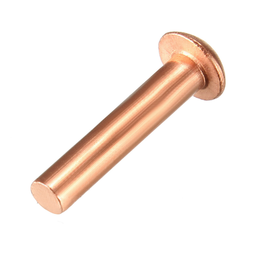 Uxcell 100Pcs 3/32inch x15/32inch Round Head Copper Solid Rivets ...