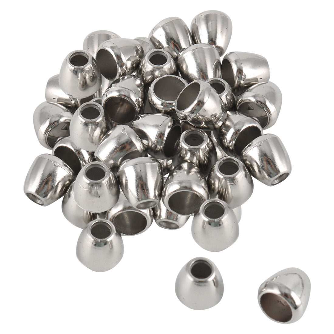 Uxcell 50pcs Plastic Bell Ends Stopper Cord Ropes Lock Lanyard Fastener ...