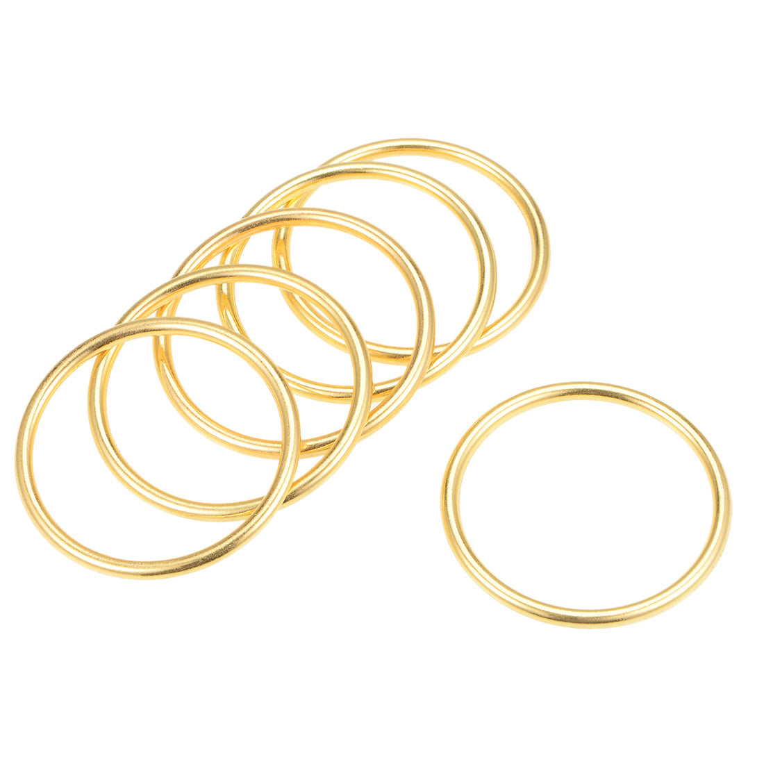 Uxcell O Ring Buckle 40mm(1.6") ID 3mm Thickness Zinc Alloy O-Rings for ...