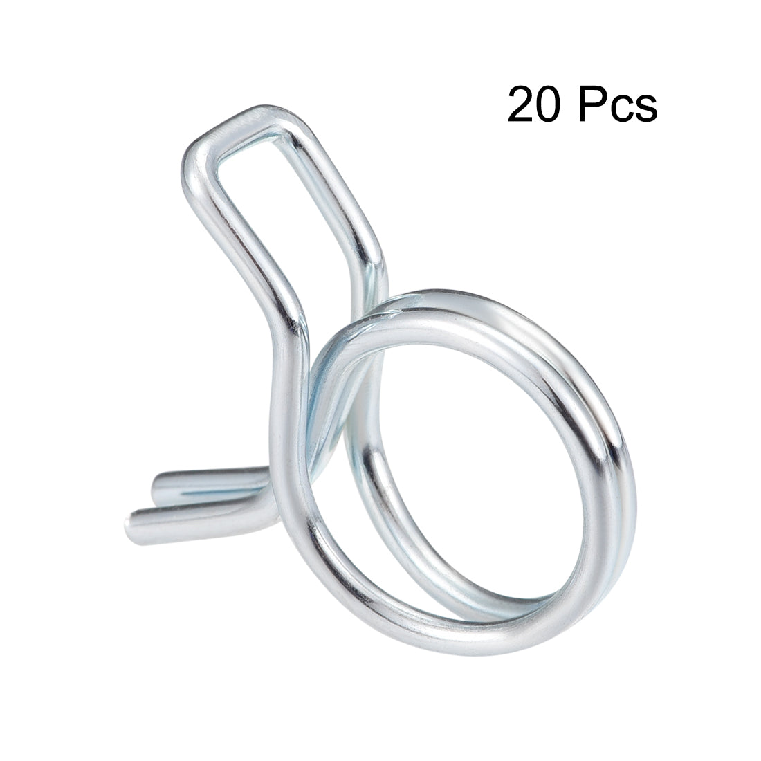 Uxcell Double Wire Spring Hose Clamp 13mm Fuel Line Tube Spring Clips ...