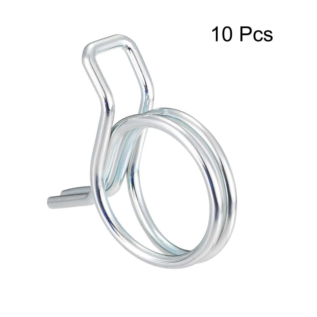 Uxcell Double Wire Spring Hose Clamp 23mm Fuel Line Tube Spring Clips ...