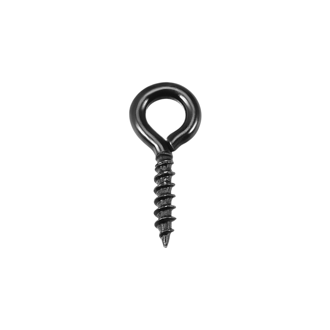 Uxcell 0.5" Screw Eye Hooks Self Tapping Screws Screw-in Hanger Eye ...
