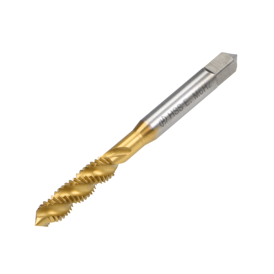 Uxcell Spiral Flute Tap M6 Thread H2 Tolerance M35 Cobalt Titanium ...