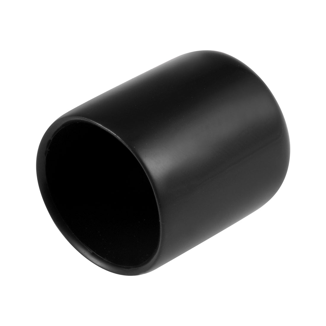 Screw Thread Protector, 20mm ID Round End Cap Cover Black Tube Caps ...