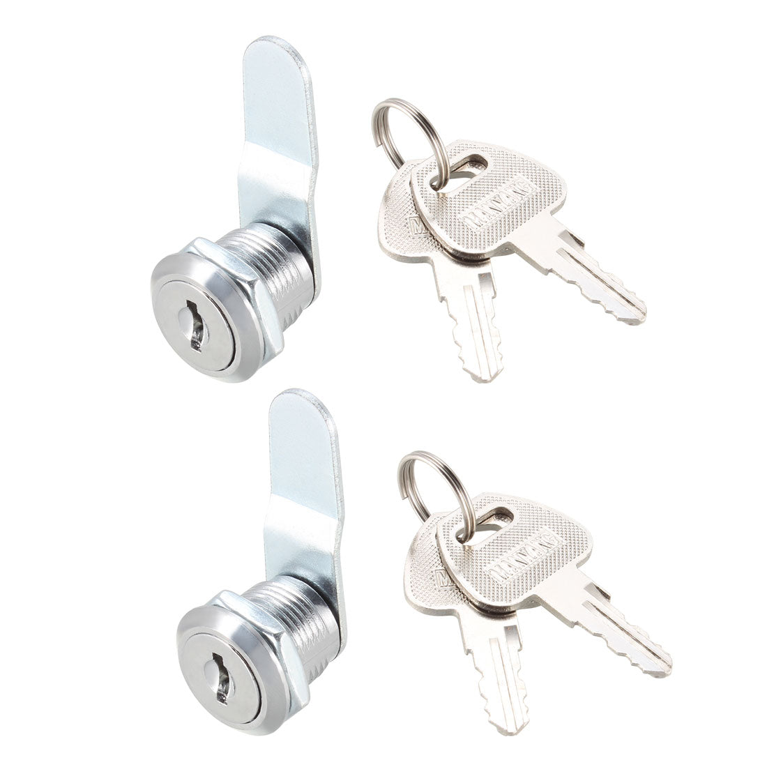 Uxcell Cam Lock 5/8" Cylinder Long Cabinet Locks Fits with No.4 Cam ...